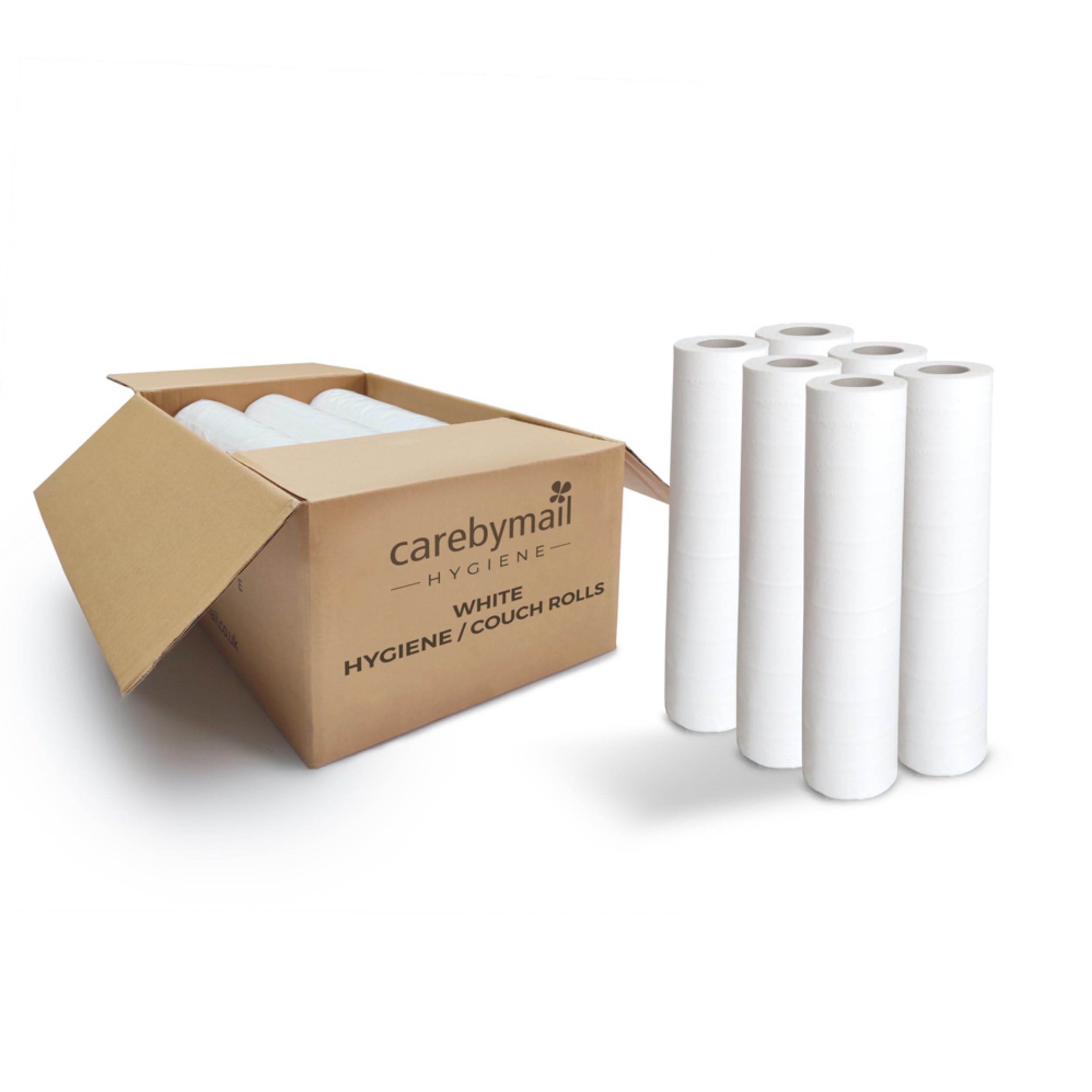 6 x Premium White Couch Rolls - 2 Ply 20 Inch Wide x 40 metres long ...