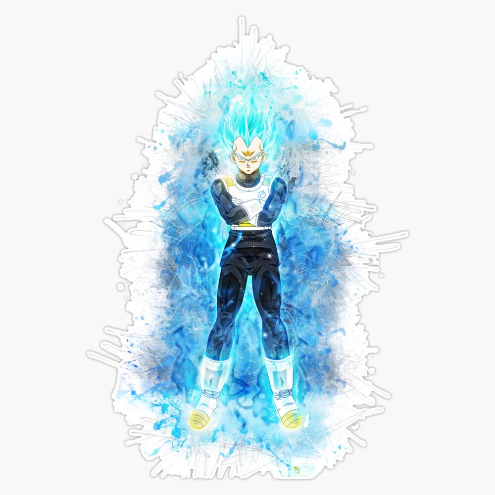 Buy Vegeta God Vinyl Waterproof Sticker Decal Car Laptop Wall Window ...