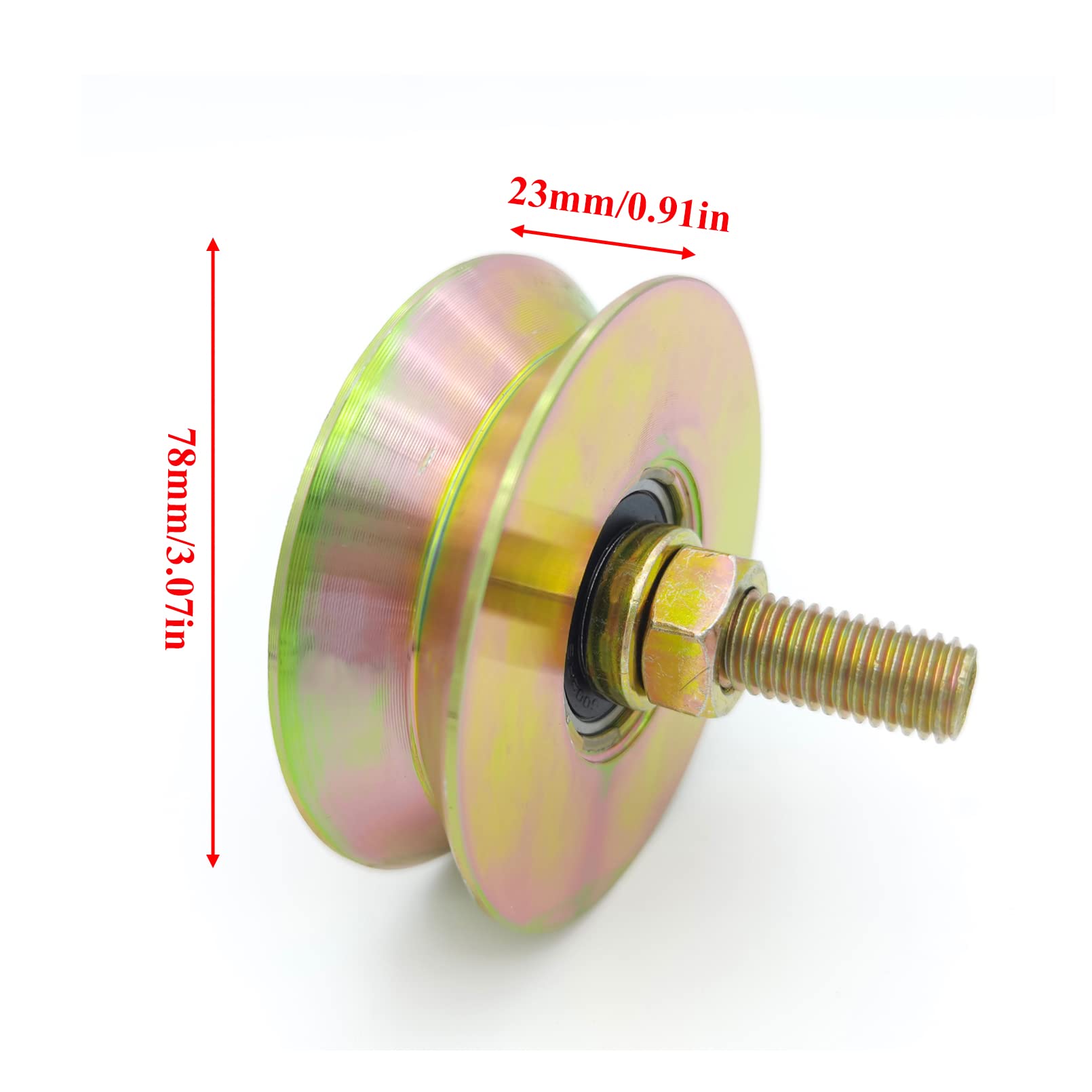 Snapklik.com : 3in V Groove Wheel Rigid Guide Pulley Wheel Sliding Gate ...