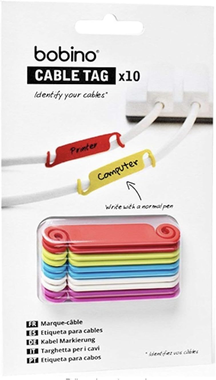 Amazon.com: Bobino CATAG1 Cable Tag - Assorted Colours (Pack of 10 ...