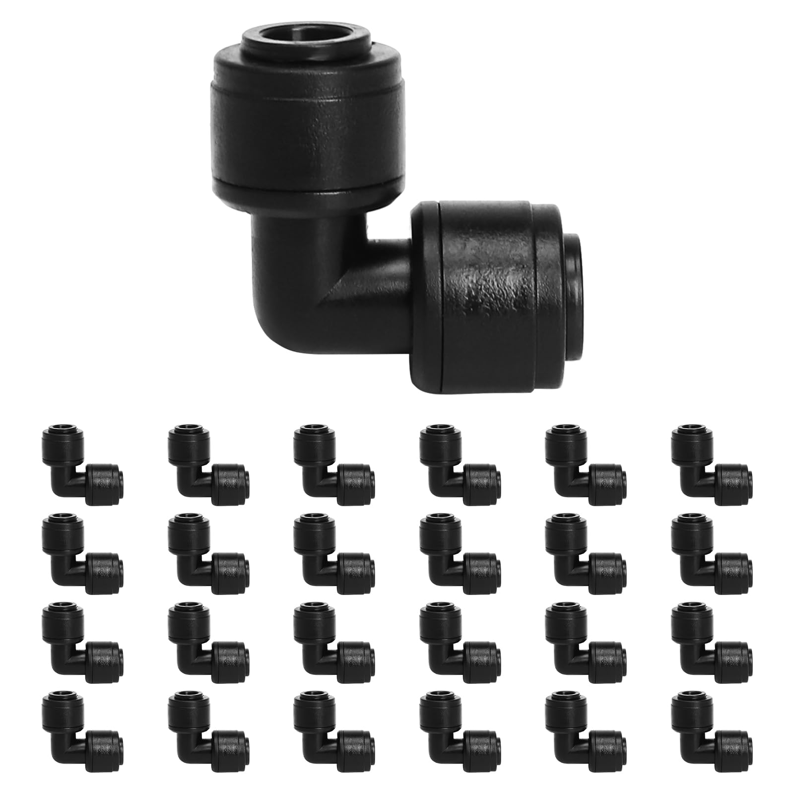 Snapklik.com : 24 Pack 1/4" Drip Irrigation Elbow Coupling Connector ...