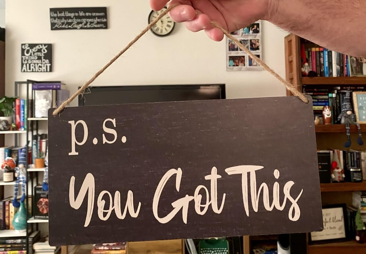 Amazon.com : You Got This Sign Inspirational Wooden Signs Rustic ...