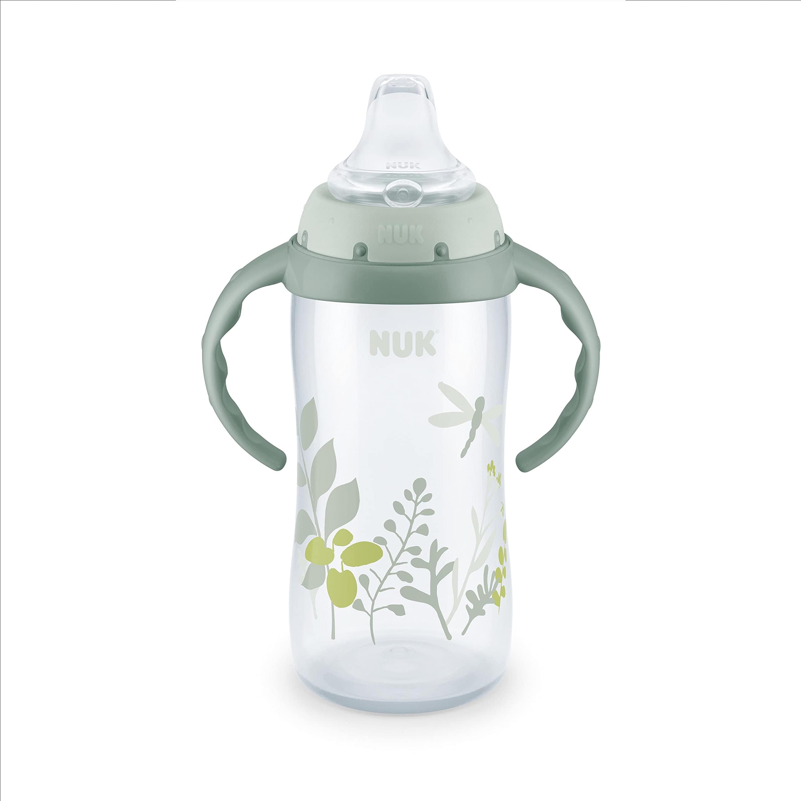 Amazon.com : NUK Active Sippy Cup, 10 oz, 2 Pack, 12+ Months, Timeless ...