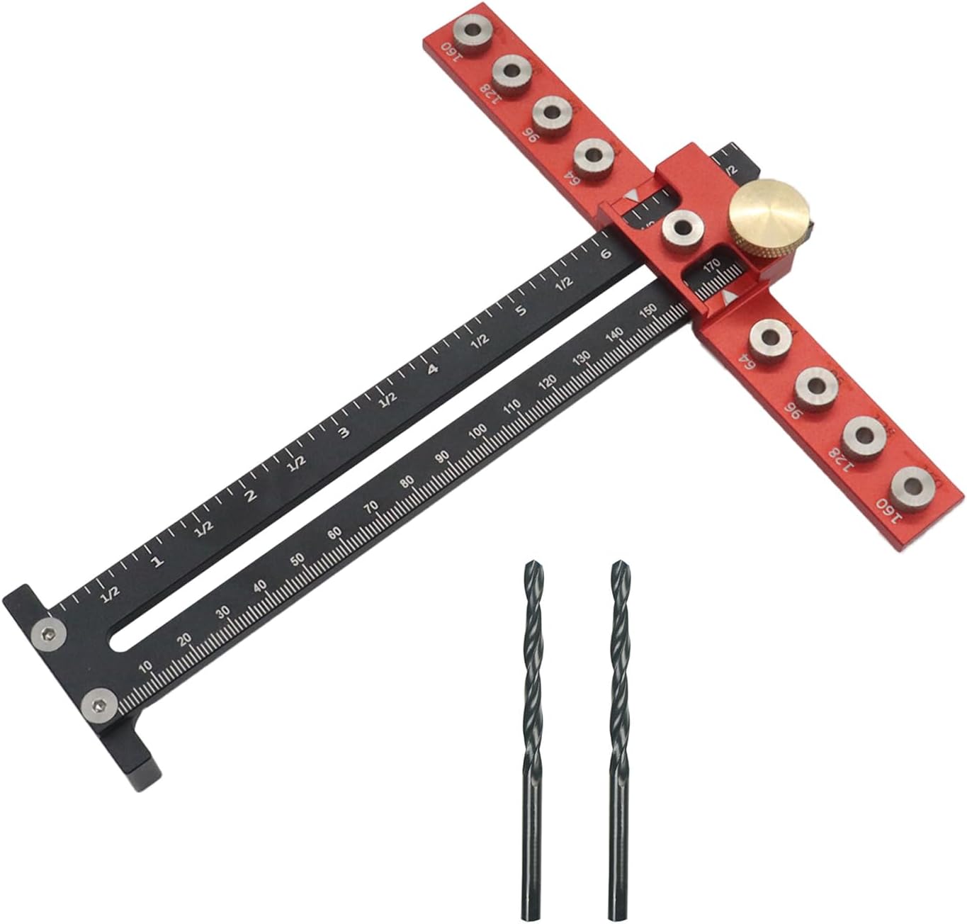 Cabinet Hardware Jig, Aluminum Alloy Cabinet Punch Locator Drill Guide ...