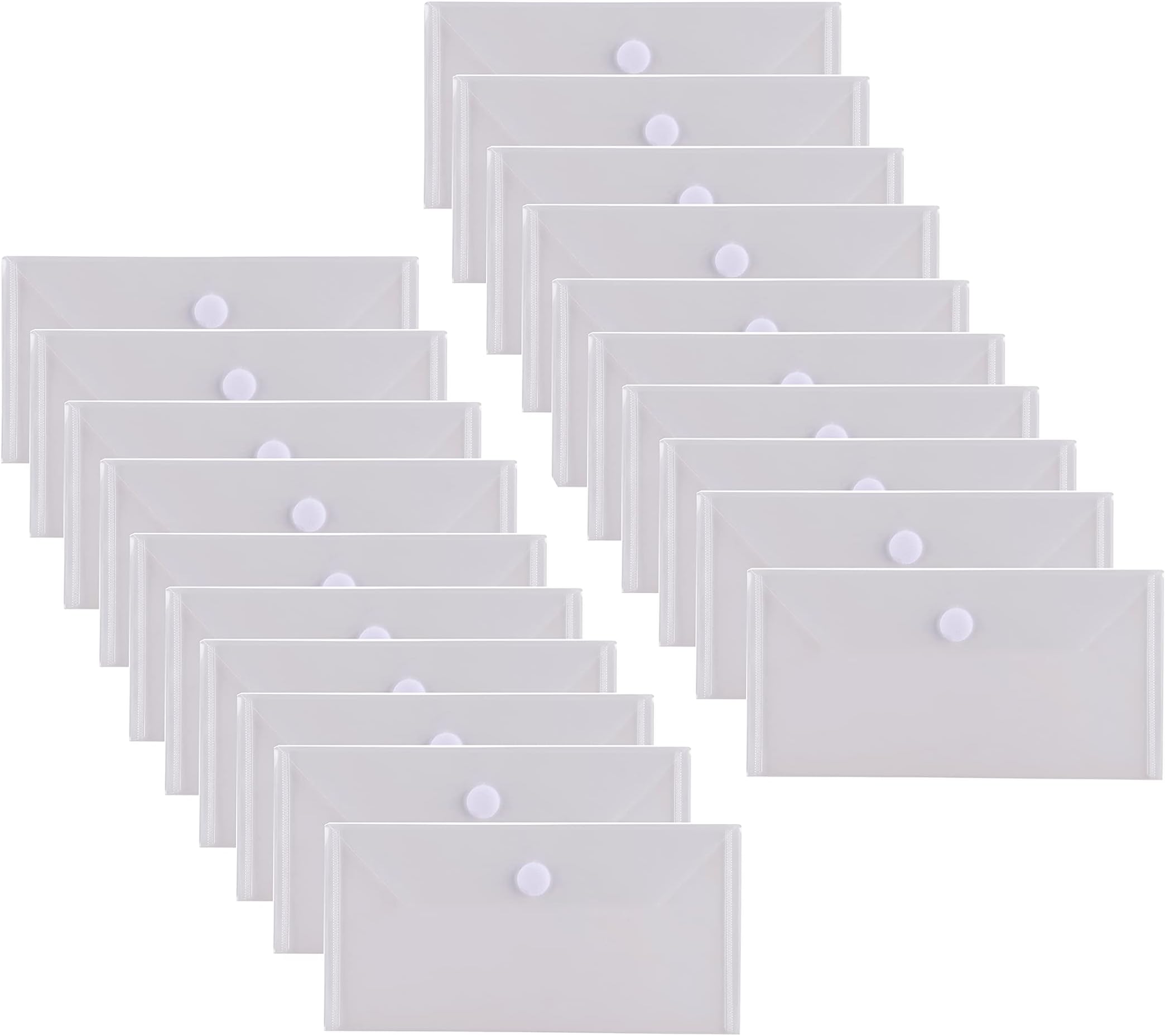 Amazon.com : YESSART #10 Clear Plastic Envelopes 5 x 10 Money Receipt ...