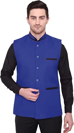 ZAREENVALA Men No-12 Jawahar-Cut Nehru Jacket Business Formal Slim Fit ...