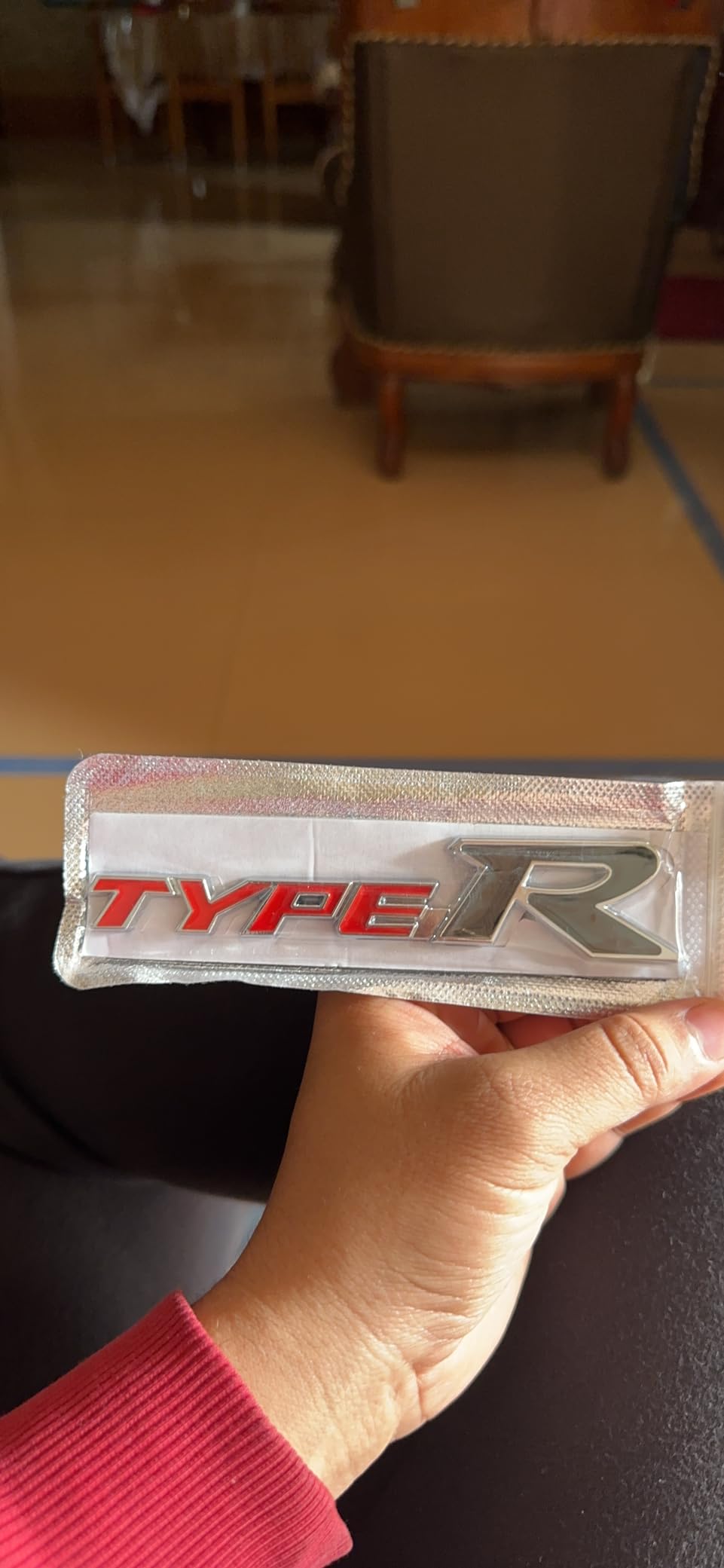 AAKICHI Universal Emblem 3D Metal Type R Emblem Badge Decal Car Sticker ...