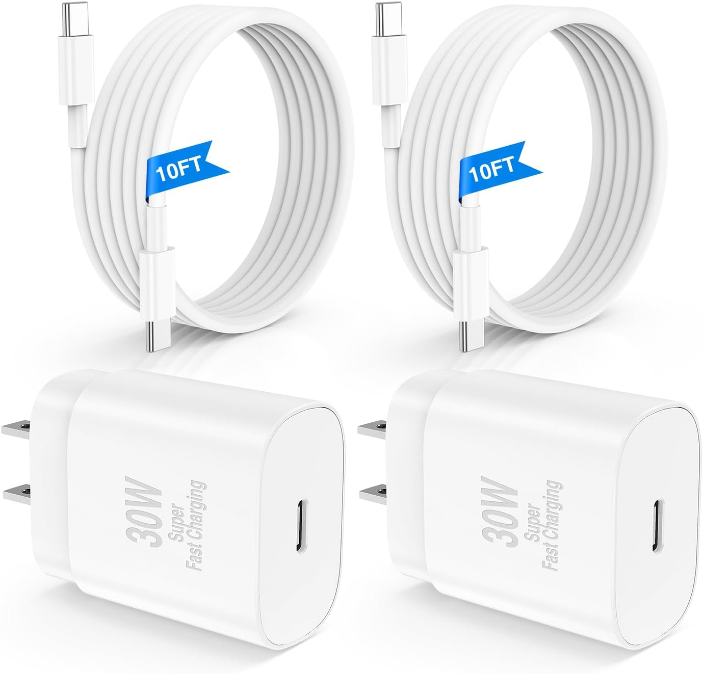 Amazon.com: iPhone 16 15 Fast Charger and 10ft Type C to C Cable Cord ...