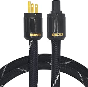 Amazon.com: 5N OFC HiFi Cable de Alimentación IEC Conector Audio Amplificador de Potencia Filtro ...