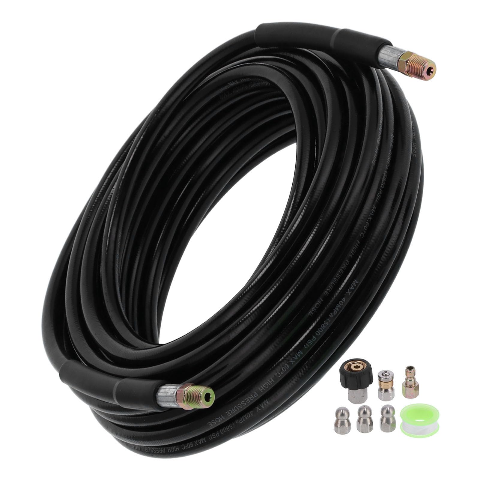 Amazon.com: Heavy Duty 5800 PSI Sewer Pressure Washer Sewer Jetter Kit ...