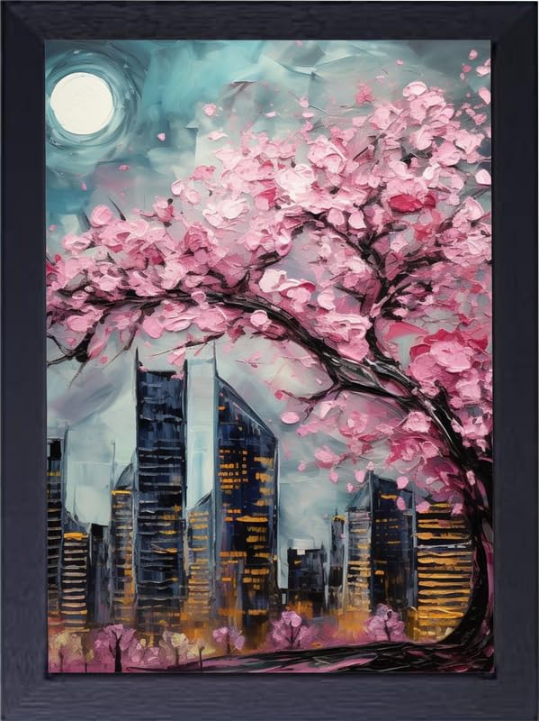 VSK SKETCH ART STUDIO Wooden Attractive Colorful Tree Wall Painting for ...