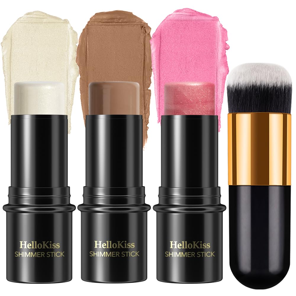 Amazon.com: 3 Pcs Face Contour Stick Kit, Matte Finish Face Stick Trio ...