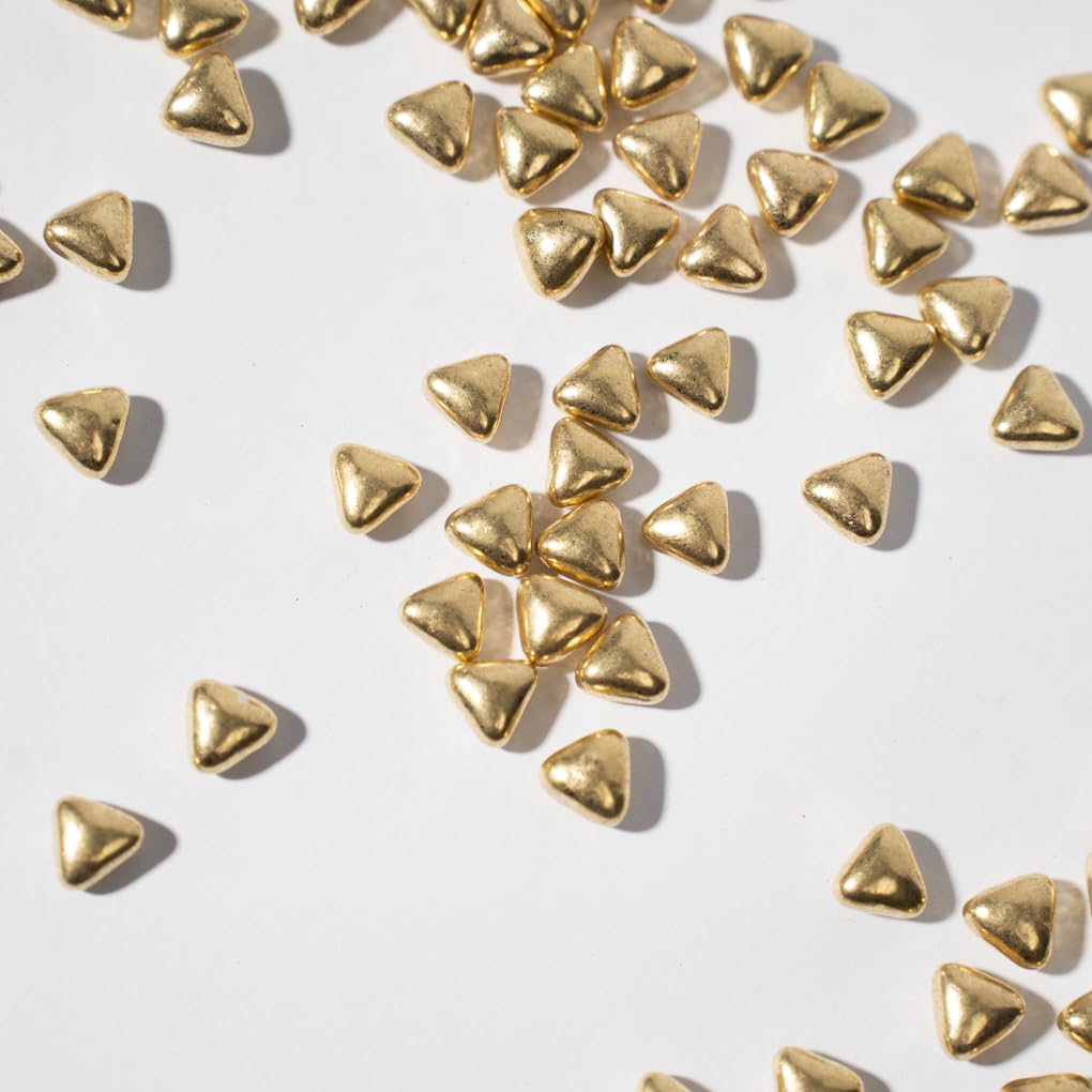 Snapklik.com : NIPEOR Sparkling Triangle Golden Sprinkles,Edible Pearl ...