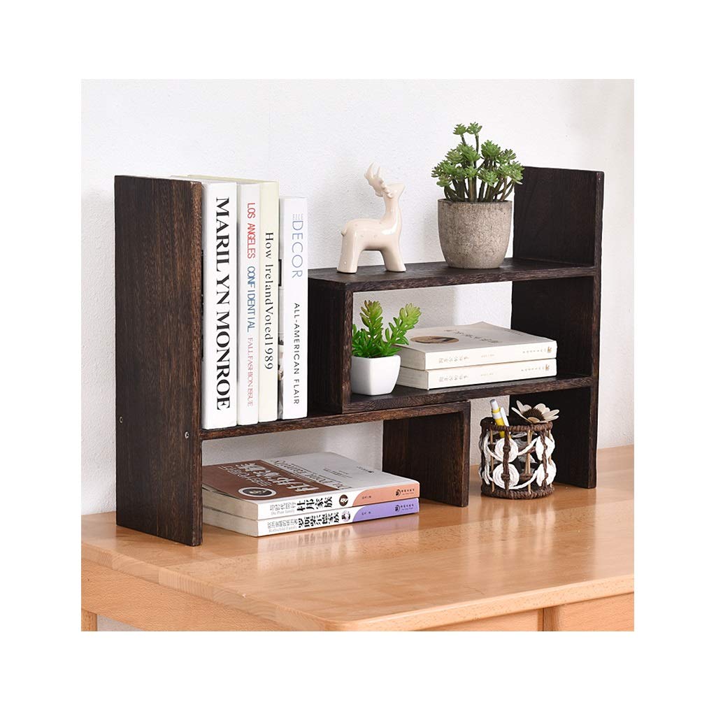 Amazon.com: FEANG Expandable Desktop Bookshelf Adjustable Display Shelf ...