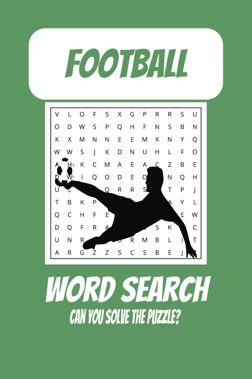 Football Word Search Puzzle Book: Word Searches With Easy to Read Print ...