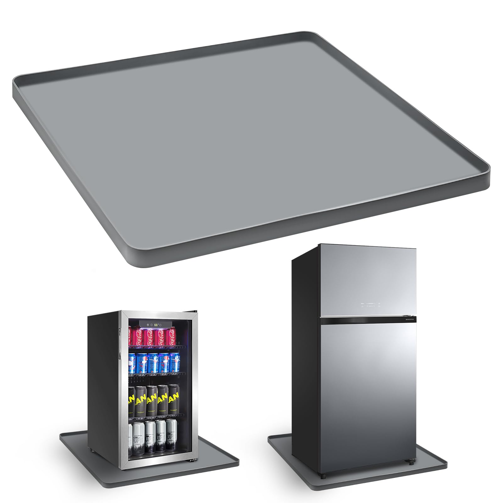 Amazon.com: Mini Fridge Silicone Mat with Raised Edge, 23.6''x19.7 ...