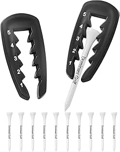 Amazon.com : VisgDesg 2PCS Golf Tee Height Tool, Tee Height Setter,Golf ...