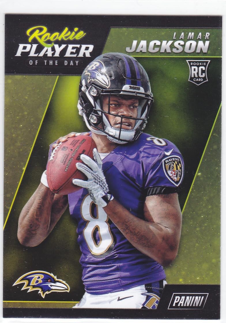 2018 PANINI PLAYER OF THE DAY LAMAR JACKSON RC ROOKIE CARD at Amazon's ...