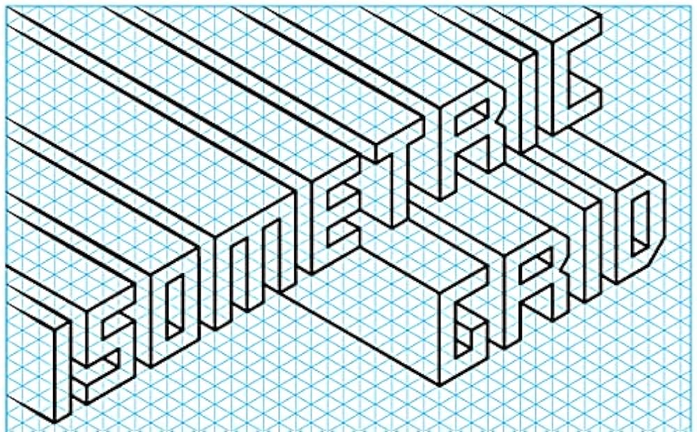 how to draw 3d figures on isometric dot paper