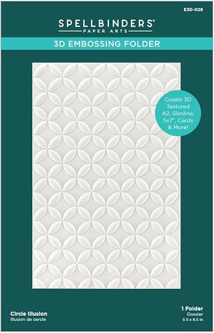 Amazon.com: SPELLBINDERS PAPERCRAFTS, INC 3D Embossing Folder, Circle ...
