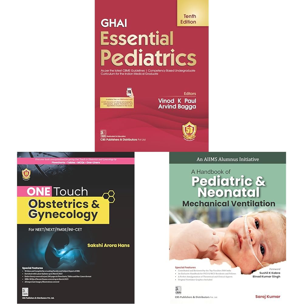 Buy GHAI Essential Pediatrics 10th Ed. & ONE Touch Obstetrics ...