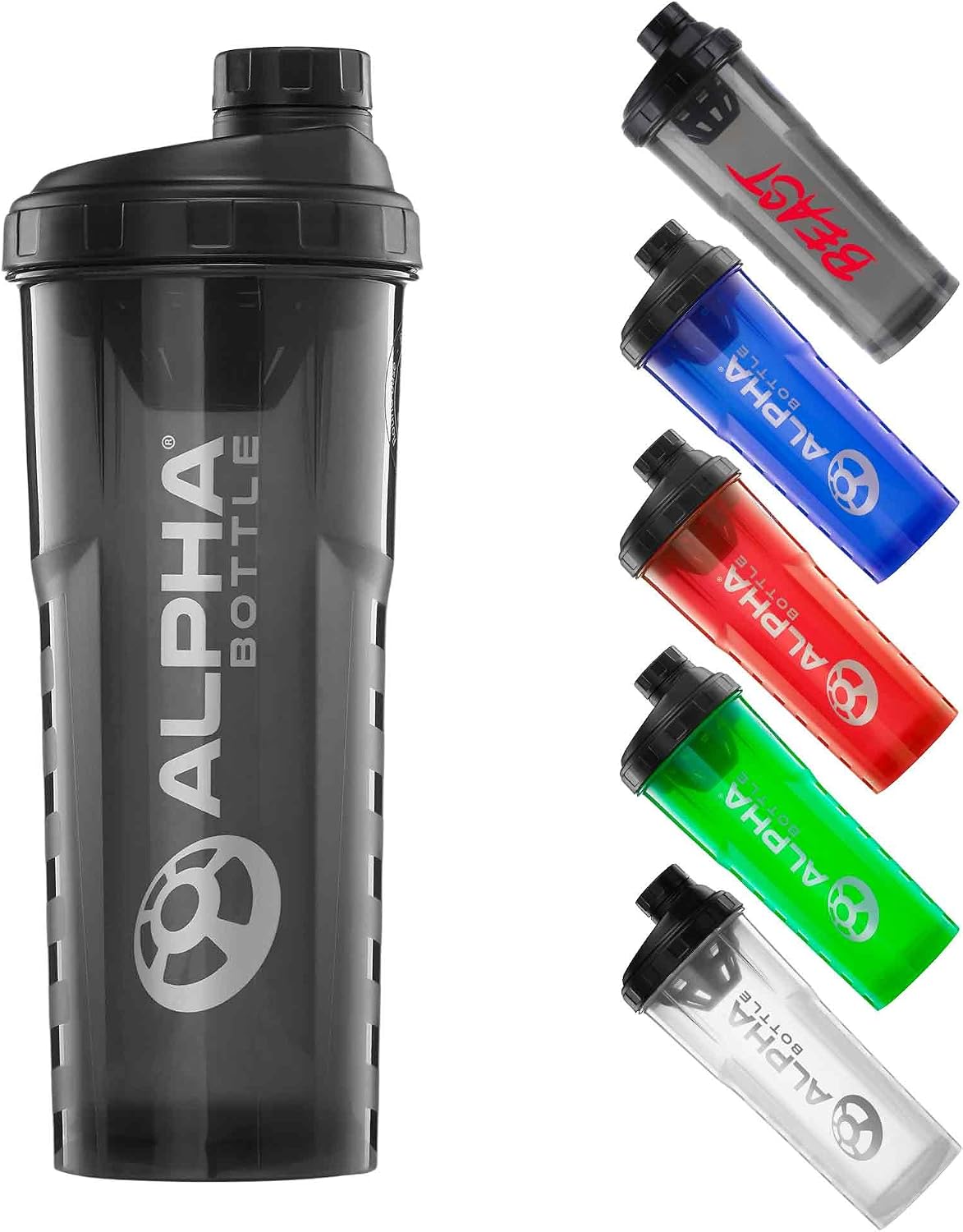 Alpha Designs | Protein Shaker Bottle 1000ml | Gym Bottle Shaker Cup ...