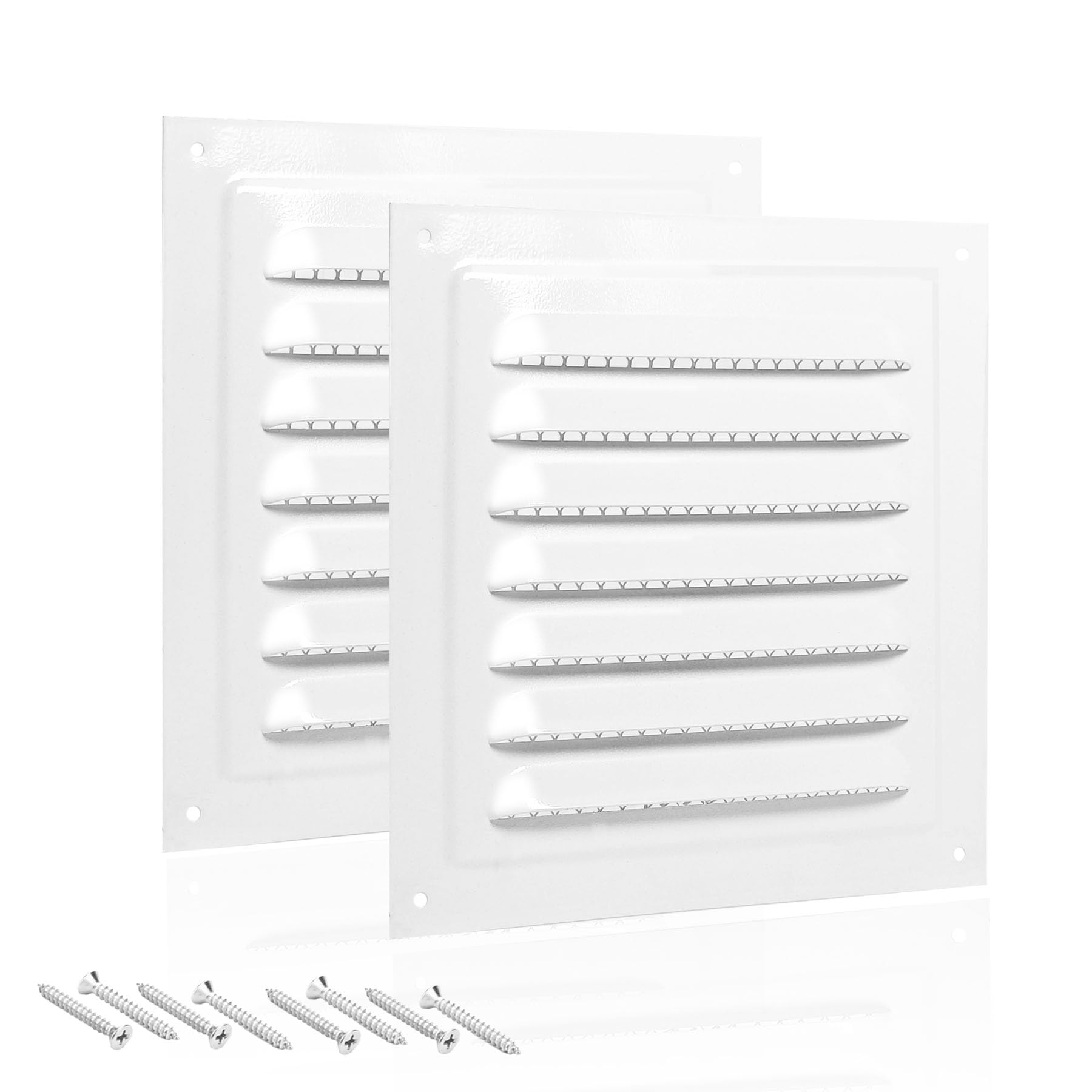 6" x 6" Attic Vents Gable Vents, FocuVenHom Metal Louvered Grille Cover ...
