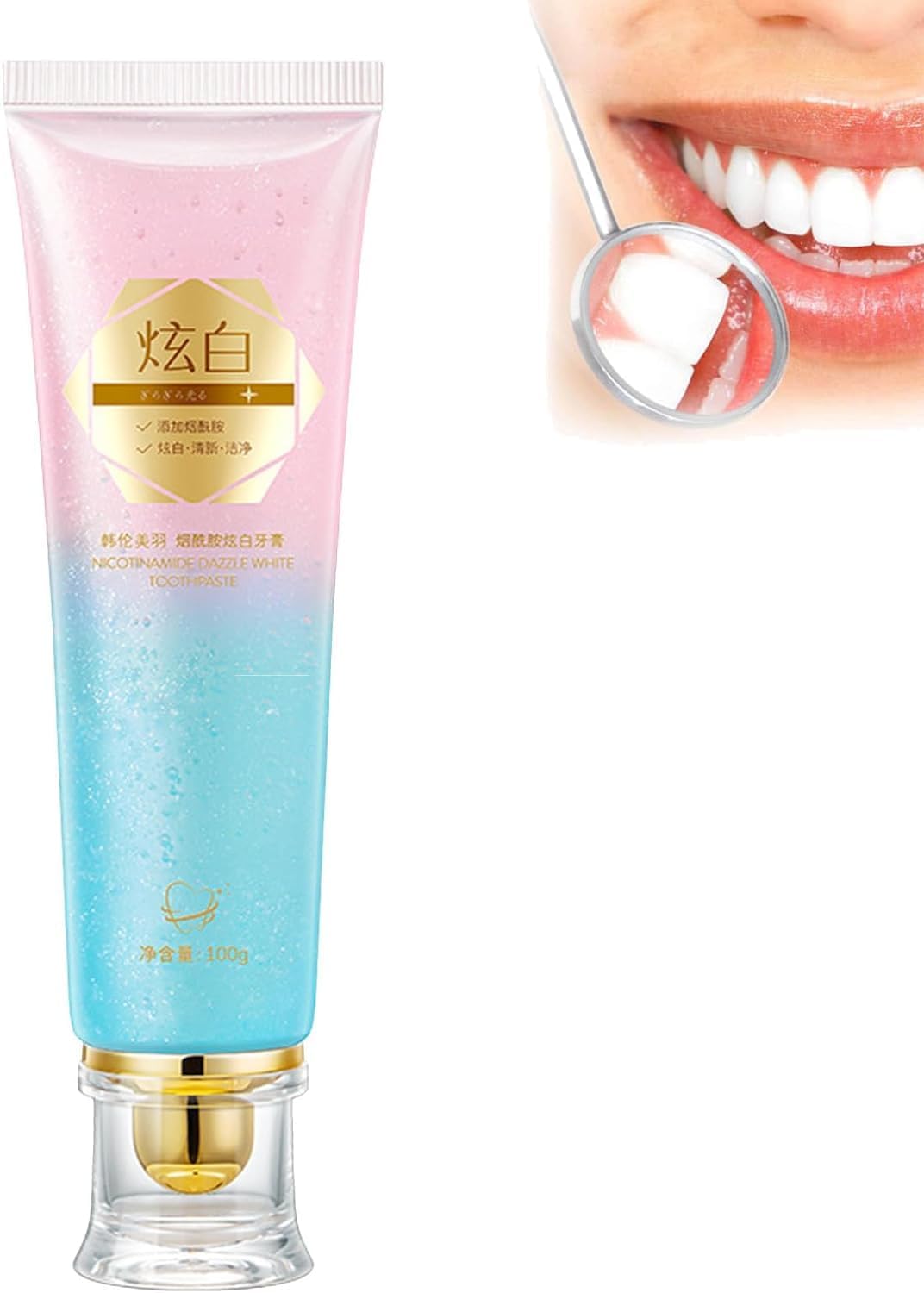 Nicotinamide Dazzling Whitening Toothpaste, Teeth Whitening Toothpaste ...