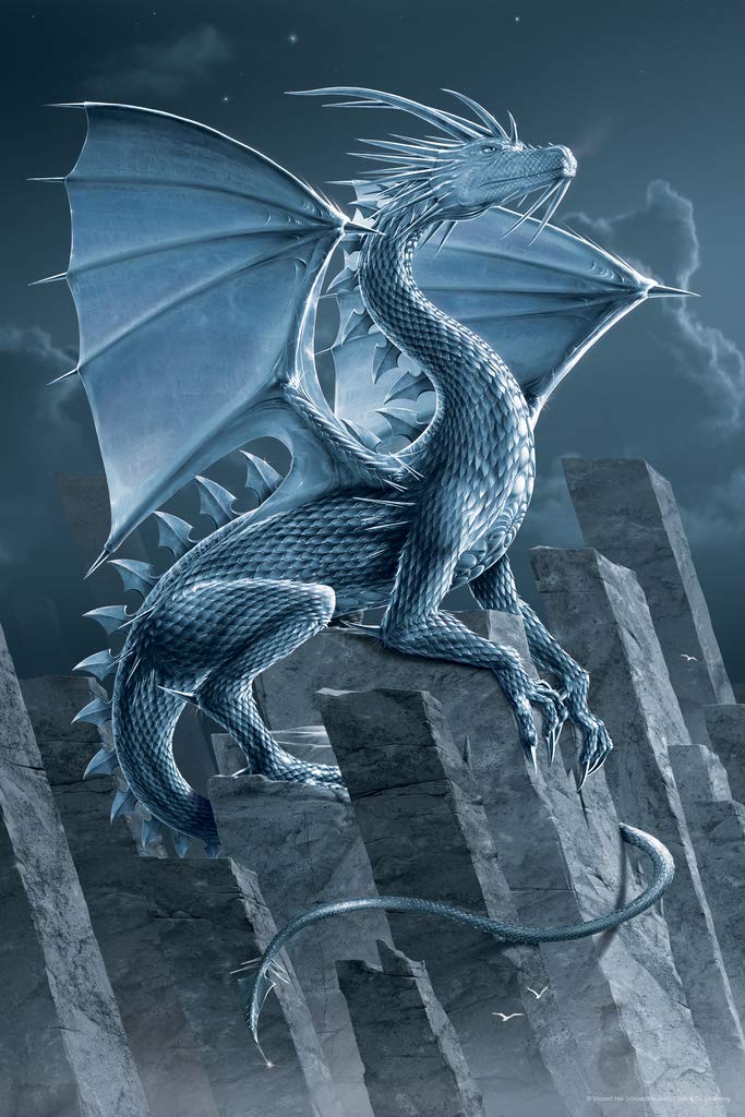 Silver Dragons Wallpaper