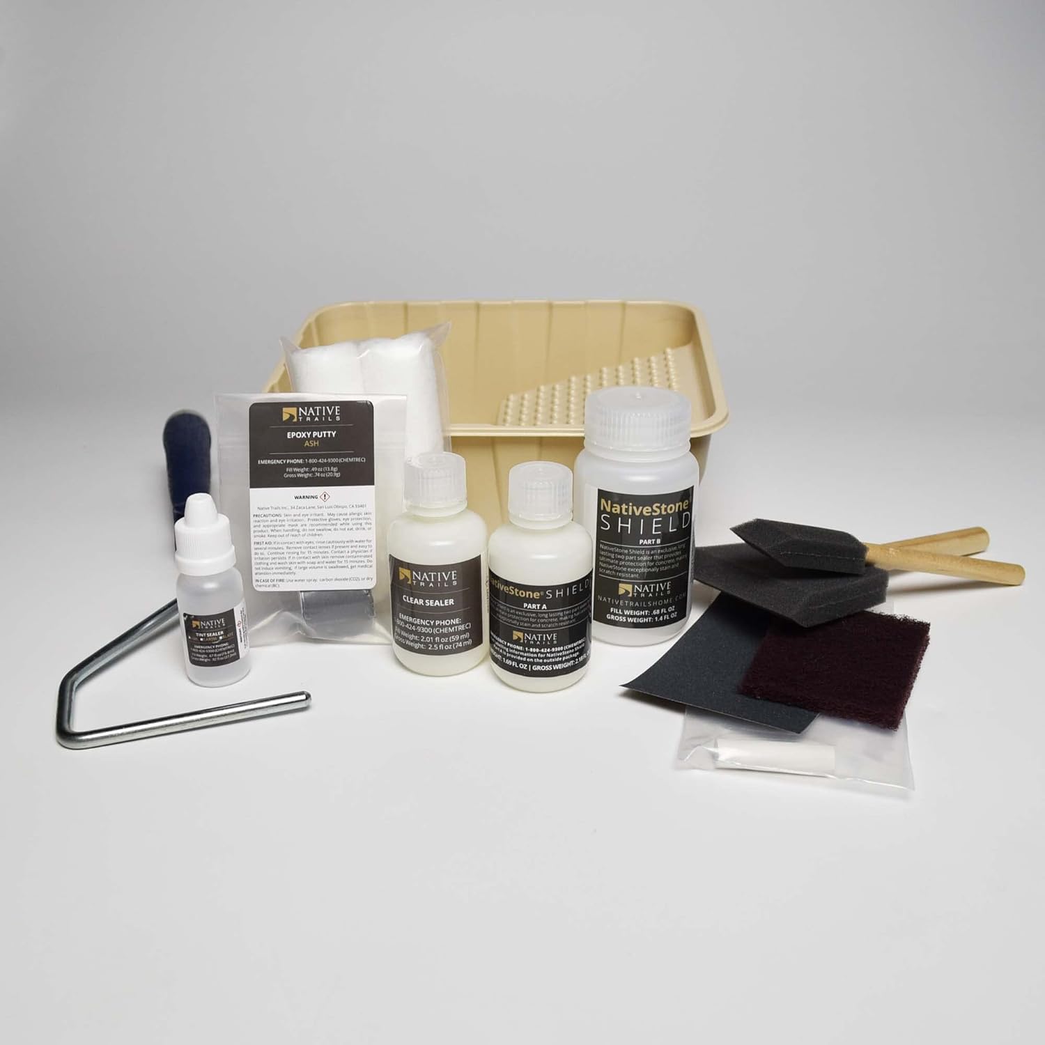 NativeStone Sink Repair Kit (Ash): Amazon.com: Tools & Home Improvement