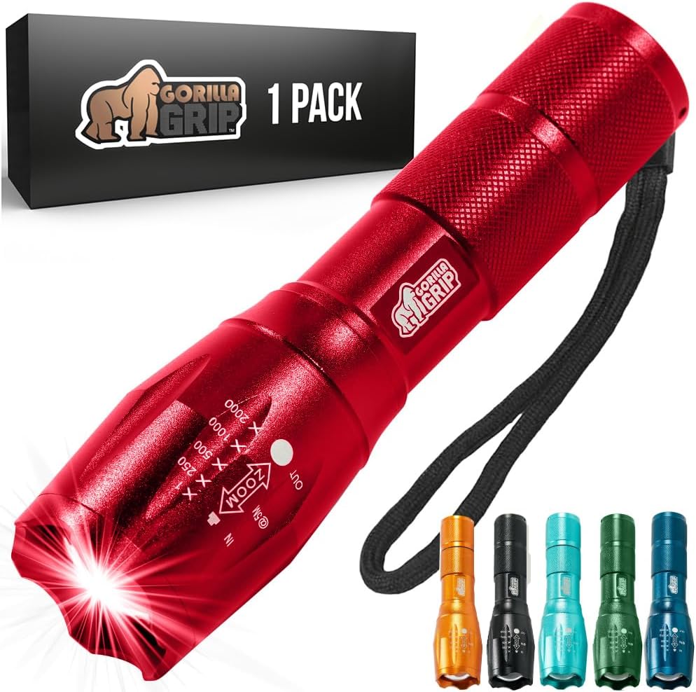 Amazon.com: Gorilla Grip Tactical Flashlight and Luggage Straps ...