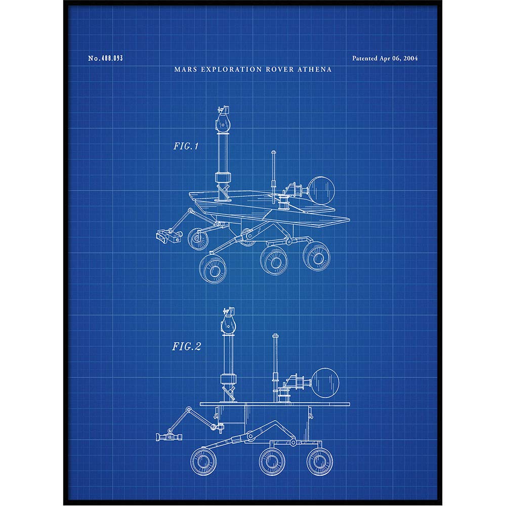 Nasa New Rover Blueprints Blueprint Of Space Mechanic Stock Vector