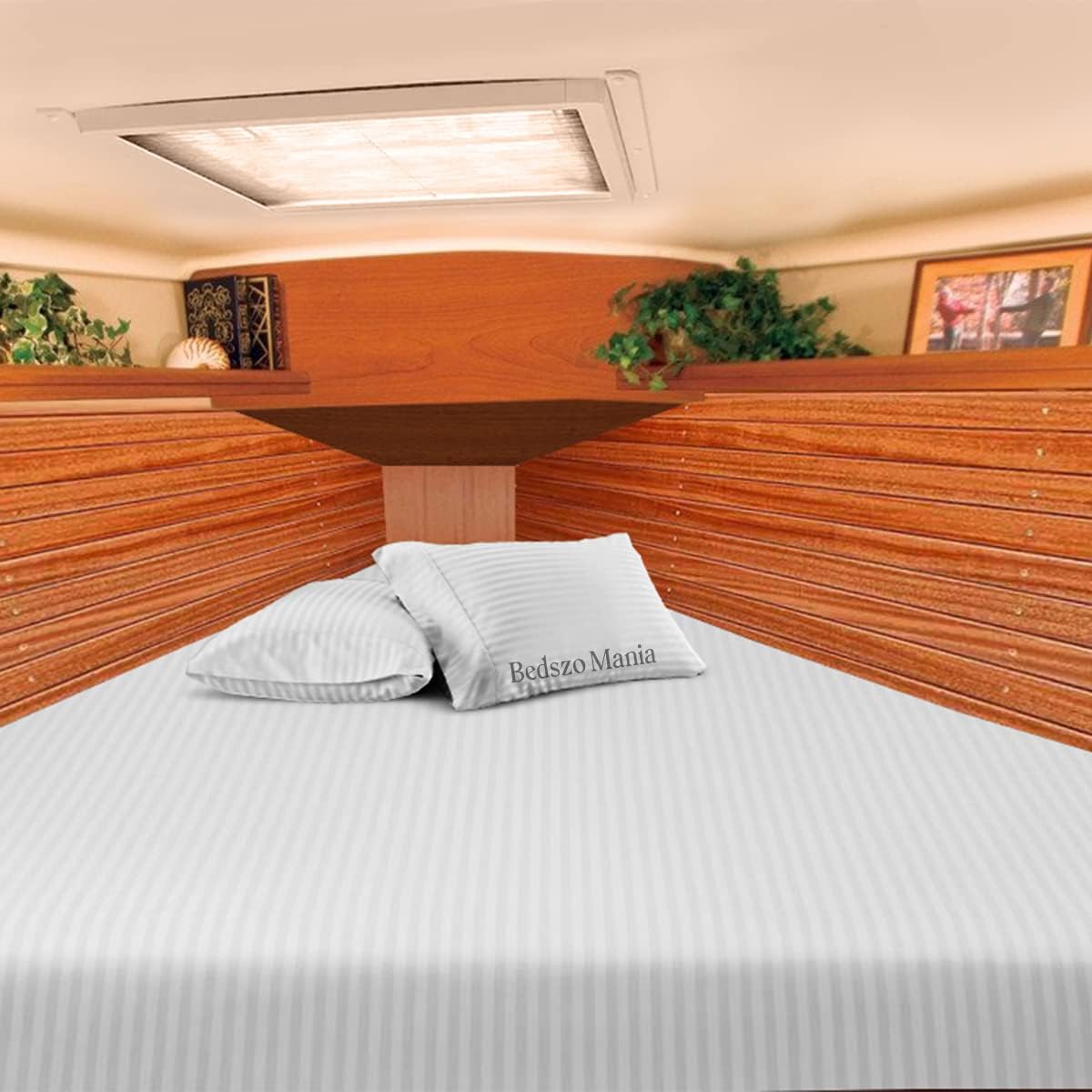 Amazon.com: Universal V Berth 4 Piece Bed Sheet Set Best Boat V Berth ...