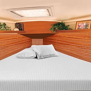 Amazon.com: Universal V Berth 4 Piece Bed Sheet Set Best Boat V Berth ...