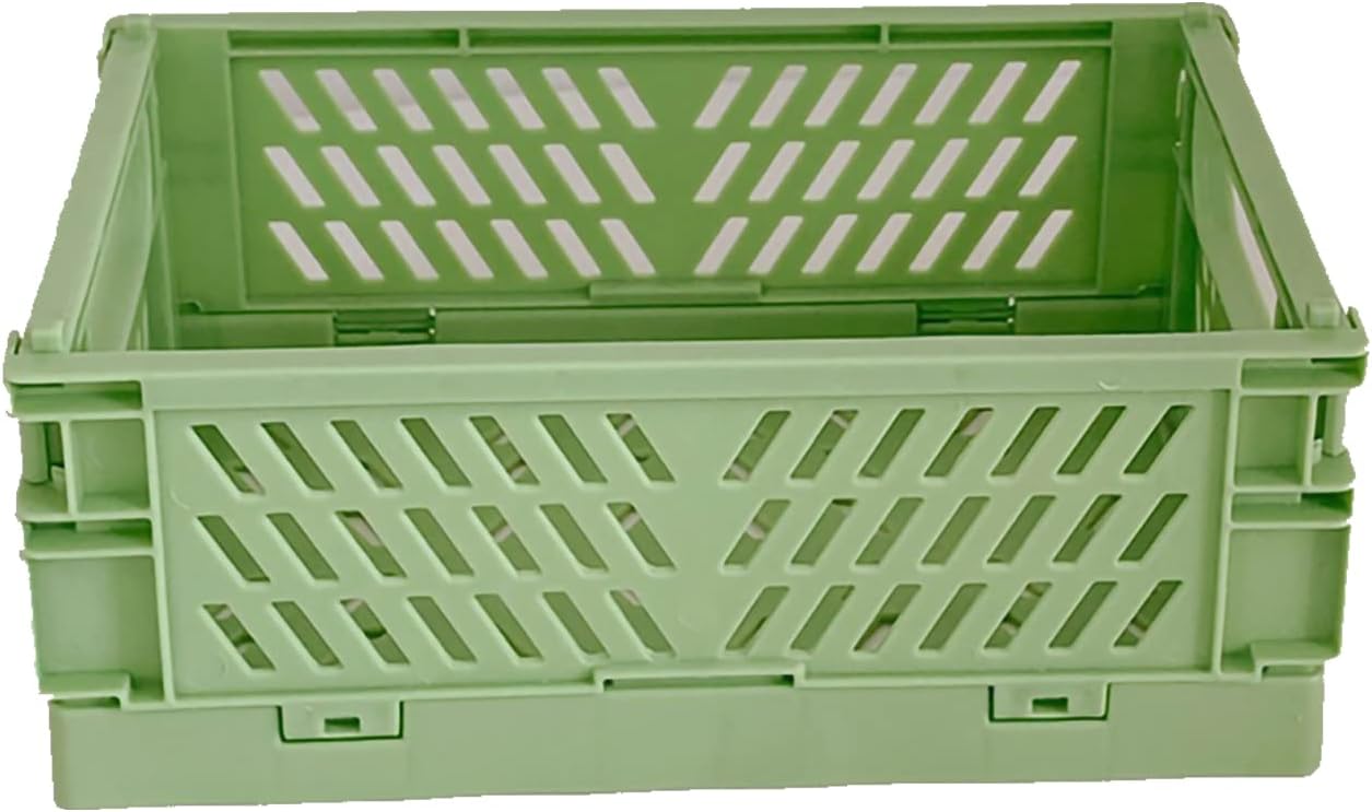 Amazon.com: Mini Collapsible Storage Basket Stackable Storage Bin ...