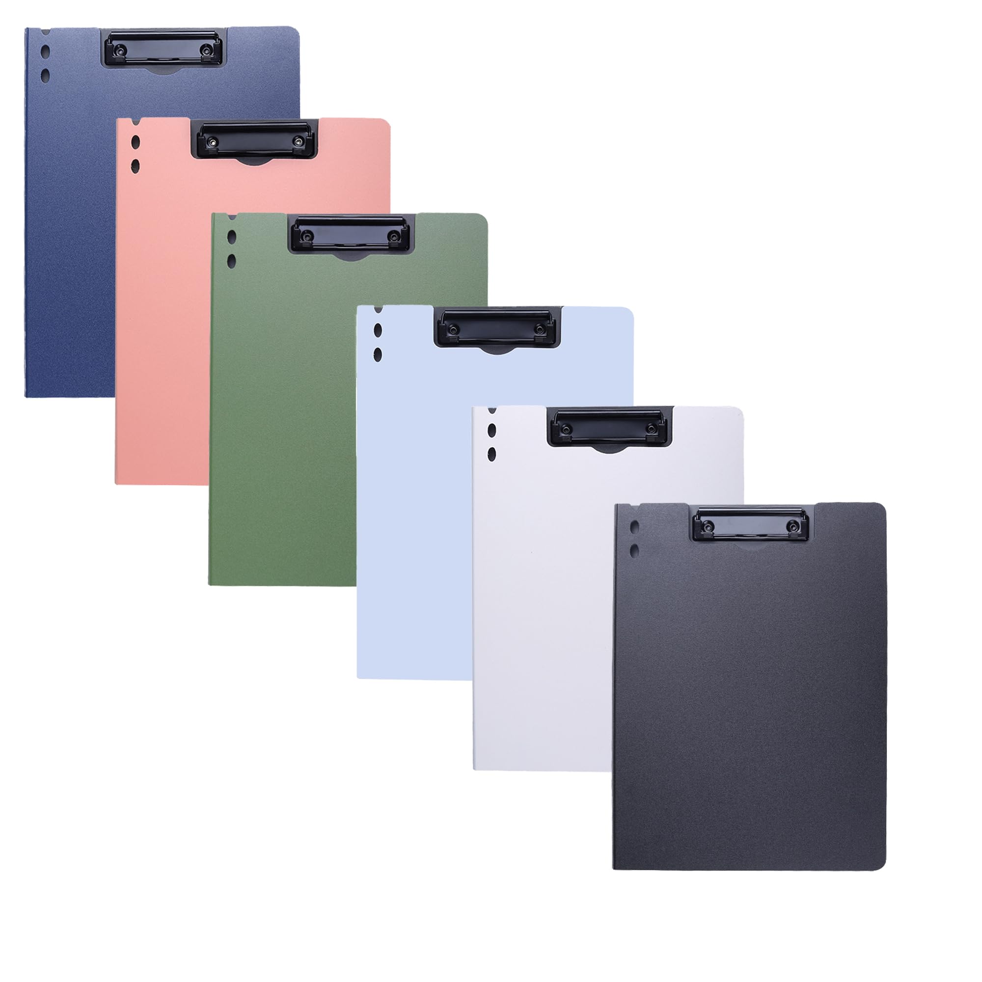 Aliji 6 PCS Clipboard Folder,A4 Foldable Clipboard with Cover and ...