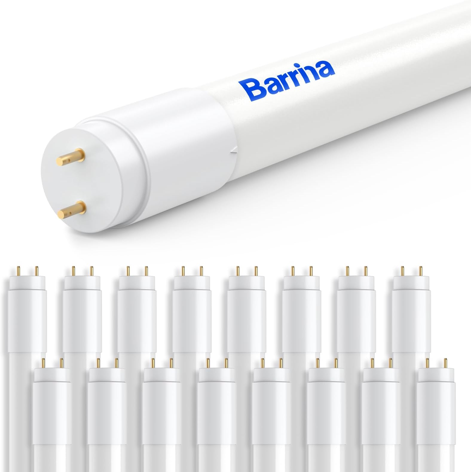 Barrina T8 Led Bulbs 4 Foot, Led Bulbs 4FT 5000K, Plug & Play or ...