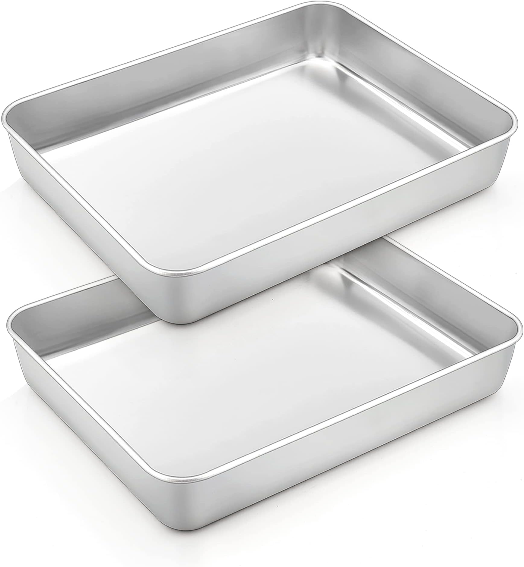 Amazon.com: P&P CHEF Stainless Steel Toaster Oven Pan Set of 2, 10.5 ...