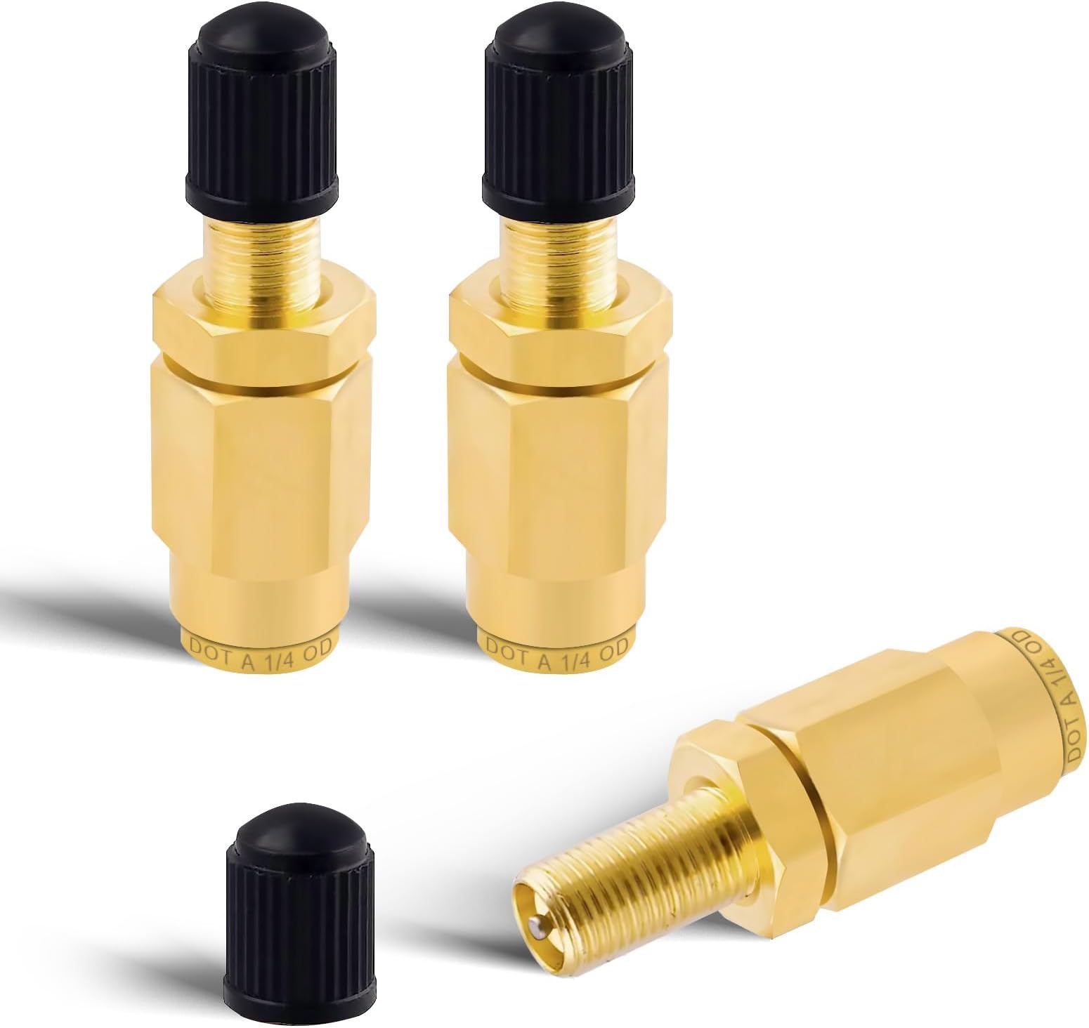 Air Suspension Valve 3-Pack Air Inflation Schrader Valves - Push To ...