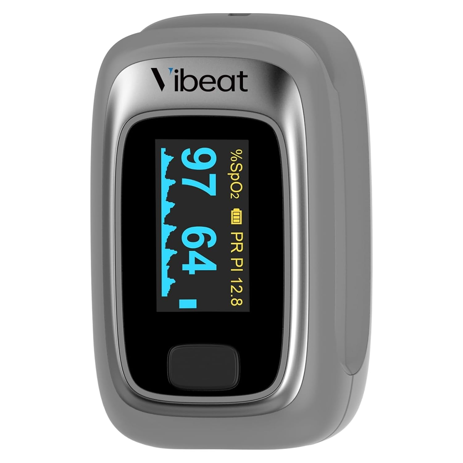 Fingertip Pulse Oximeter, Vibeat Portable SPO2 Monitor with Pulse Rate ...