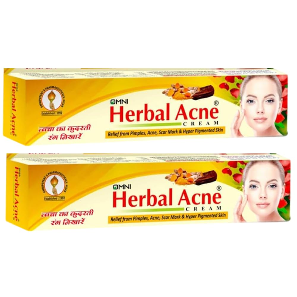 OMNI HERBAL ACNE CREAM -15gm Each (Pack of 2) : Amazon.in: Beauty