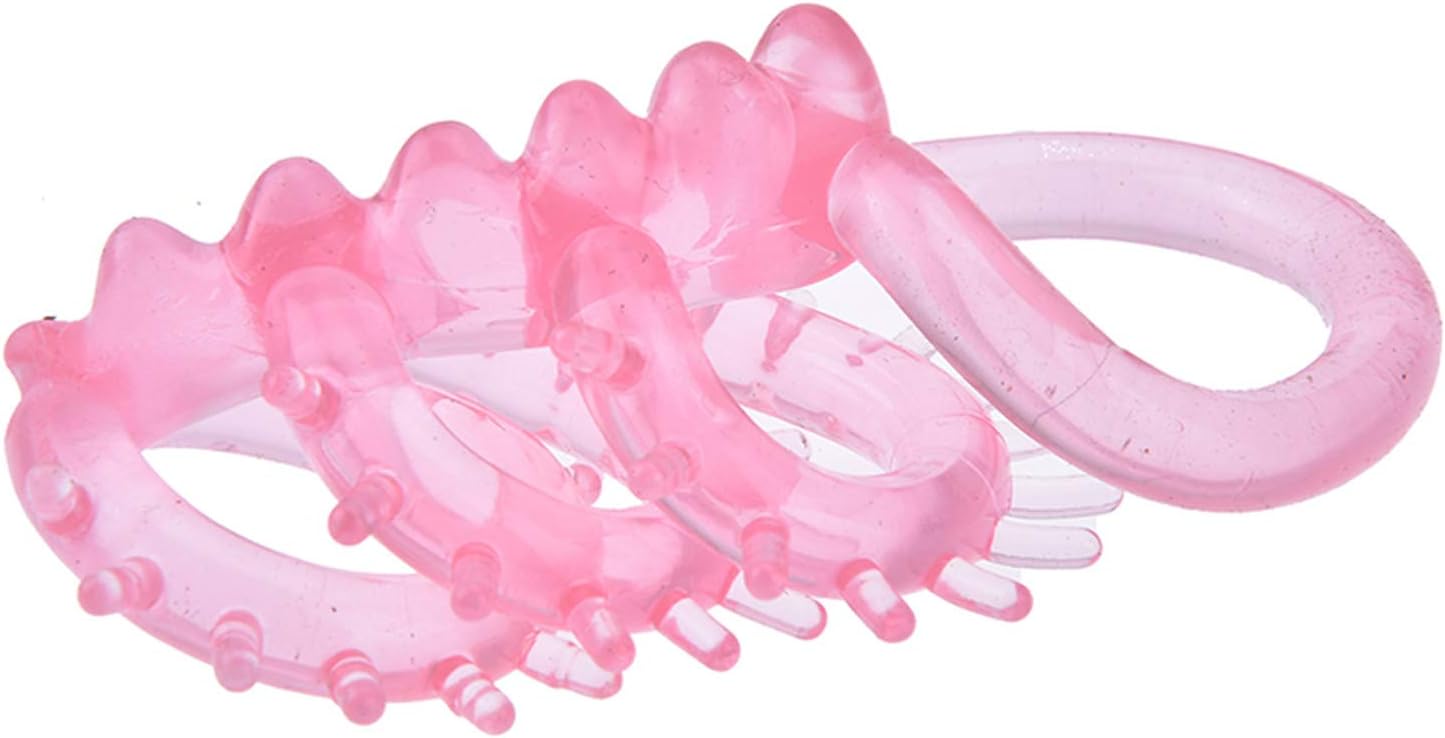 Lioncein Master Triple Ticklers Cock Ring Sex Products Passion Silicone ...