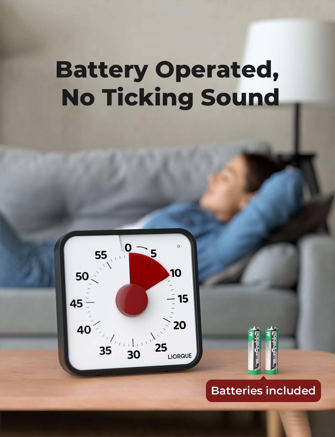 Snapklik.com : LIORQUE 60 Minute Visual Timer For Kids And Adults, Non ...