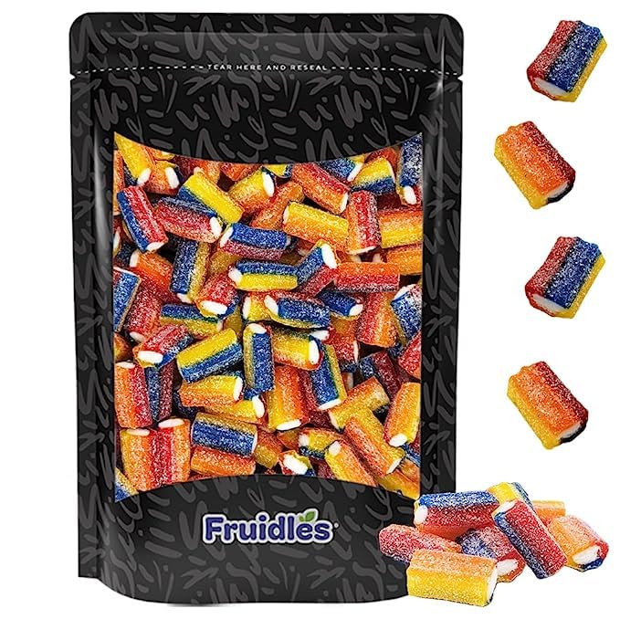 Amazon.com : Fruidles Sour Rainbow Sticks Gummies, Soft And Chewy ...