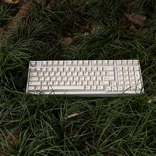 mintcaps White Keycaps Doubleshot Cherry Profile 121 Keys Custom ...