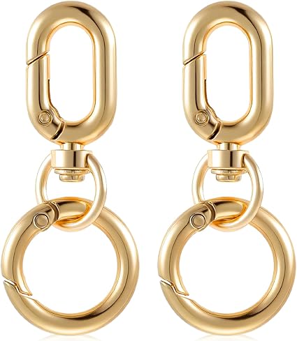 Amazon.com: 2 Pcs Double Opening Swivel Clasp Clips,Zinc Alloy Swivel ...