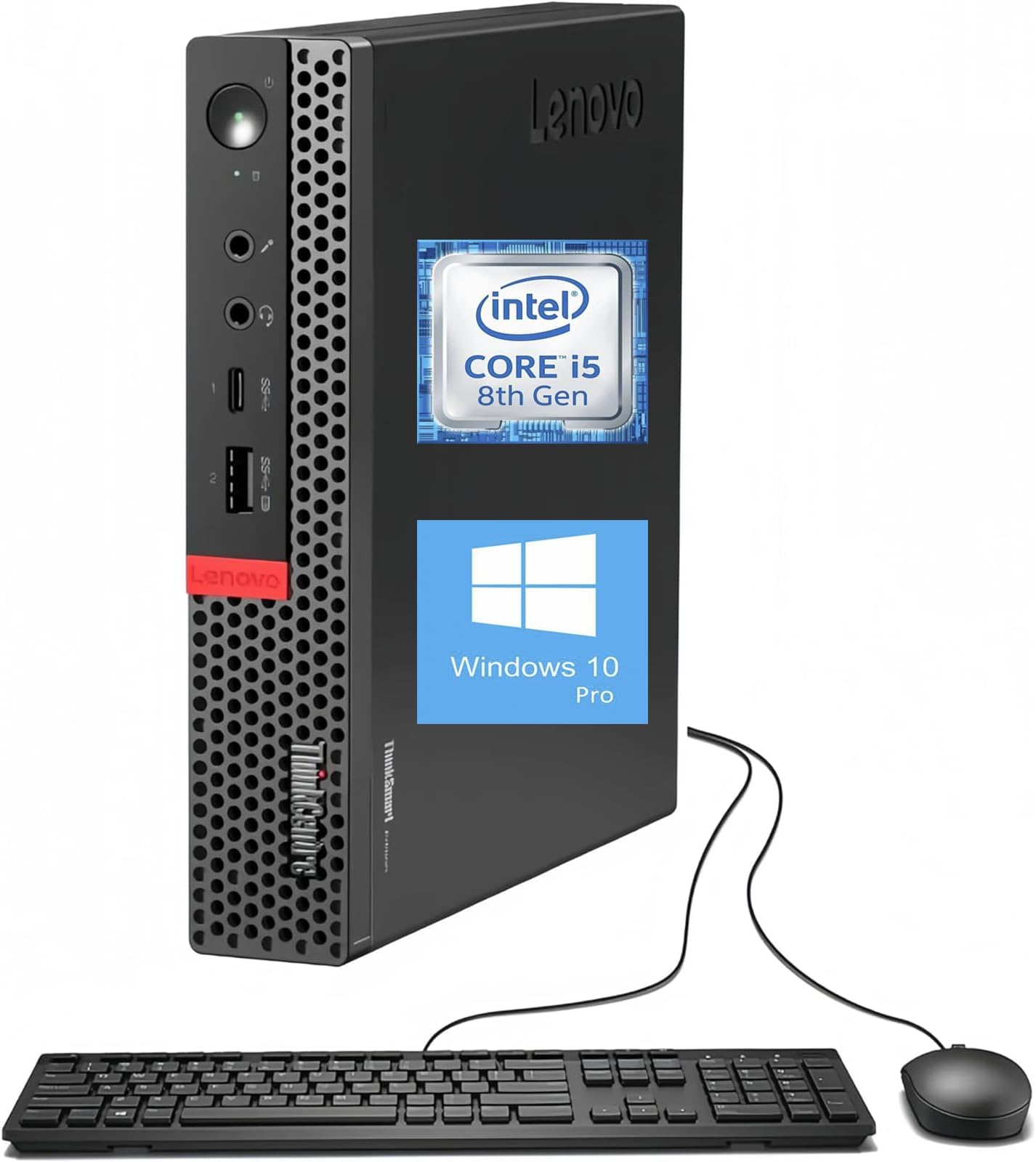 Amazon.com: Lenovo ThinkCentre M70t Gen 5 12U0000JUS Desktop Computer ...