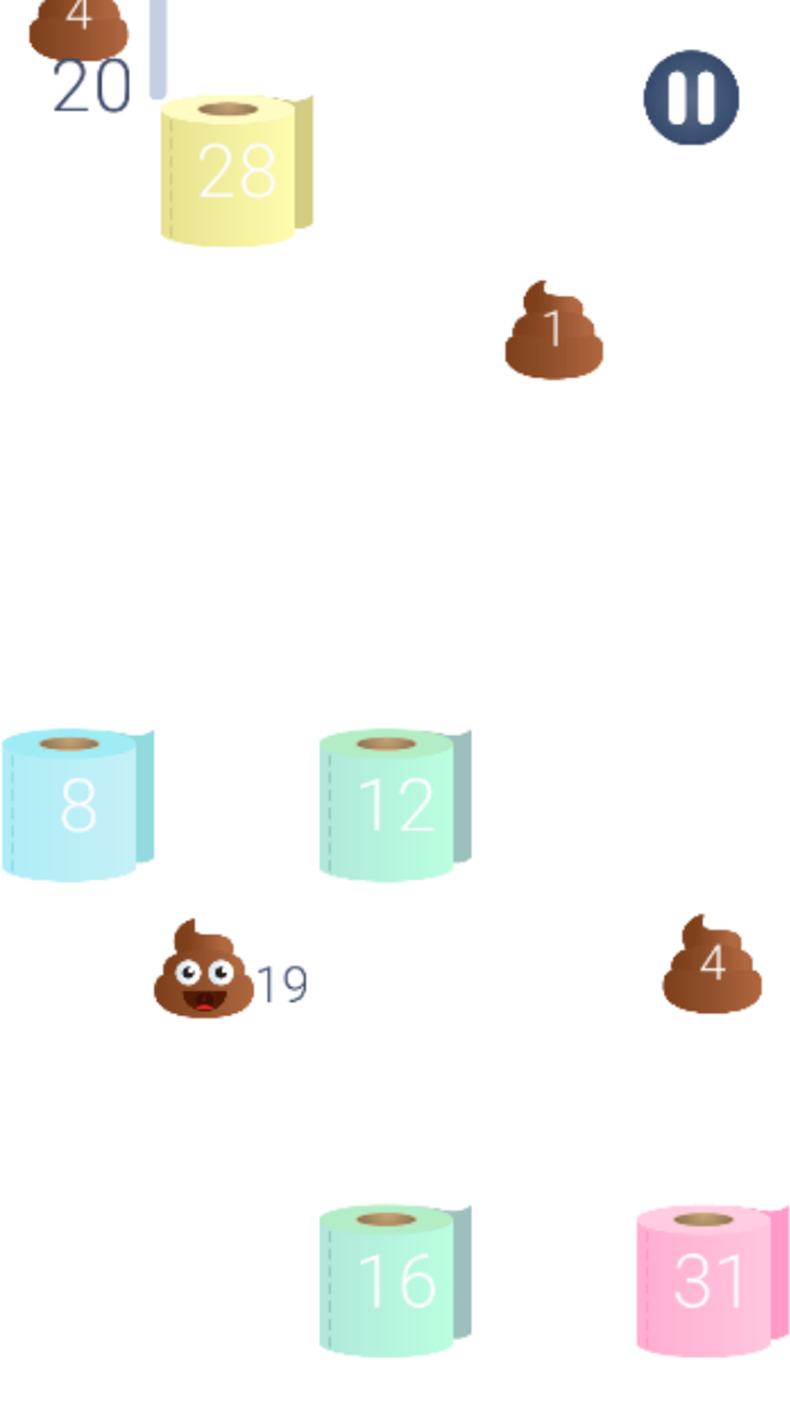 Poop Emoji VS Blocks - Match Poo Emoji Snake Versus Toilet Paper Blocks ...