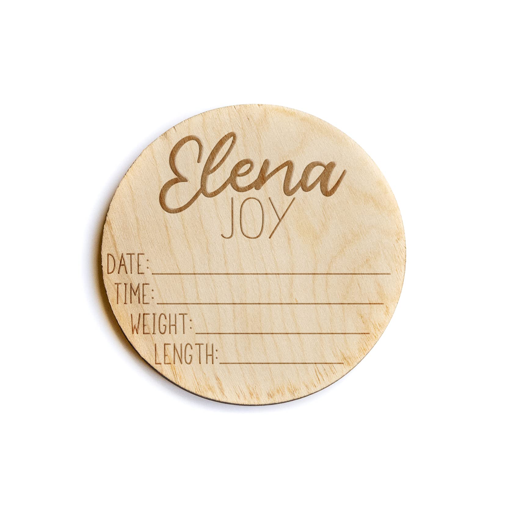 Buy Newborn Announcement Sign for Hospital - Baby Birth Announcement ...