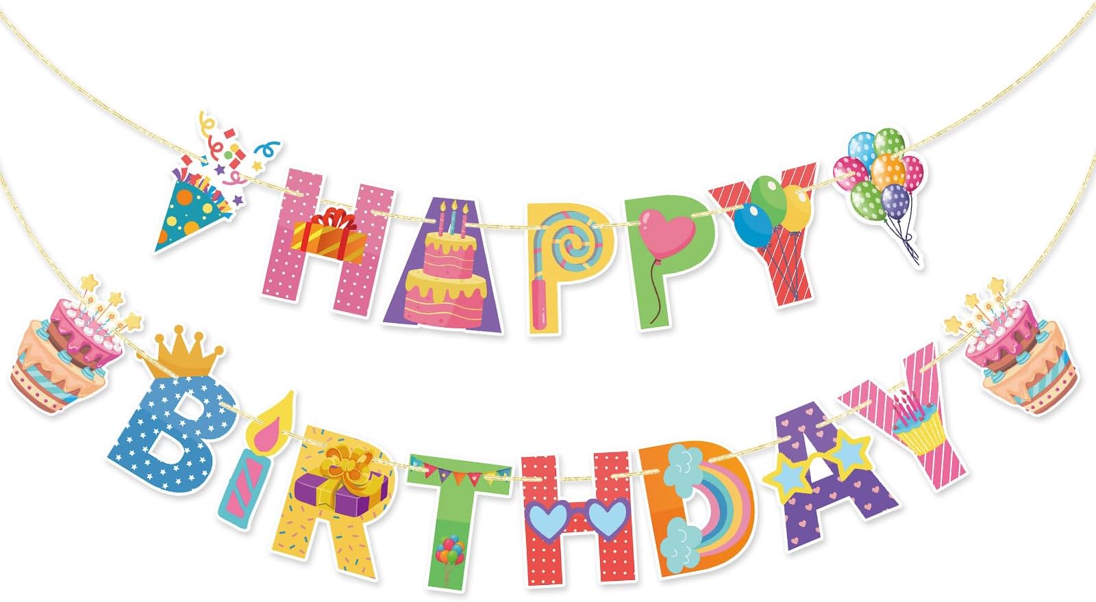 Amazon.com: Bohemian Rainbow 1st Birthday Decorations, include Boho ...